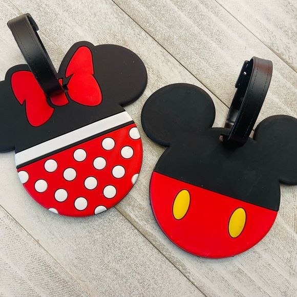 Disney | Other | Mickey And Minnie Luggage Tags Disney Luggage Tags ...